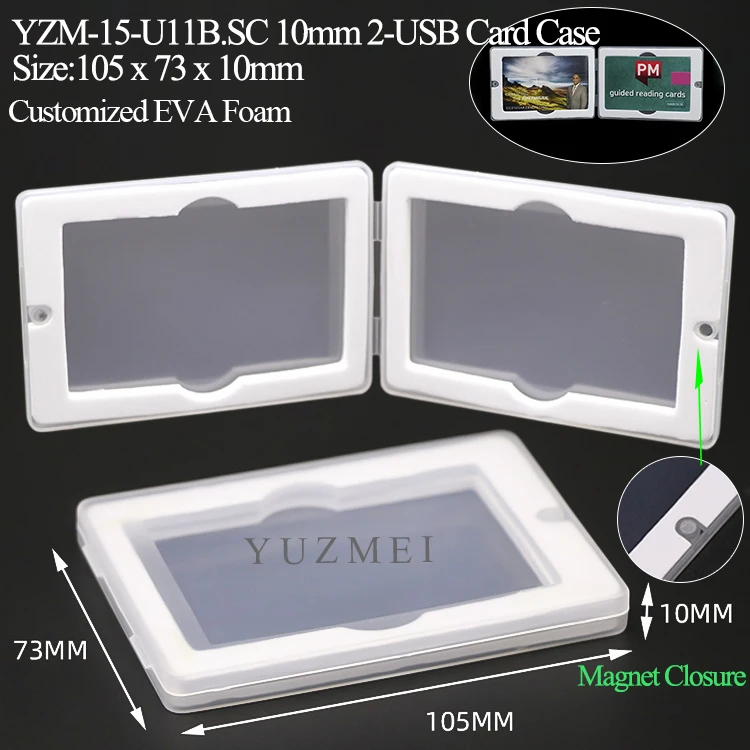Yuzmei Plastic Credit Card Type Usb Pen Drive Case Usb Card Holder Usb ...