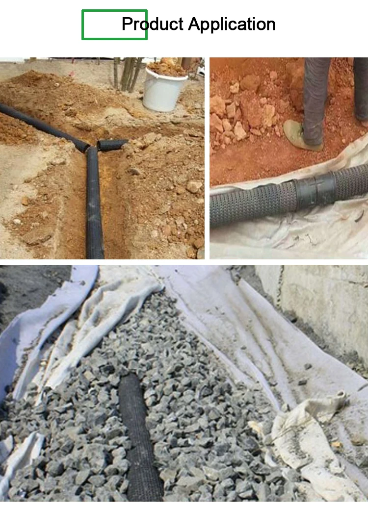 Curved Mesh Hdpe Permeable Pipe For Underground Seepage Drainage Hard ...
