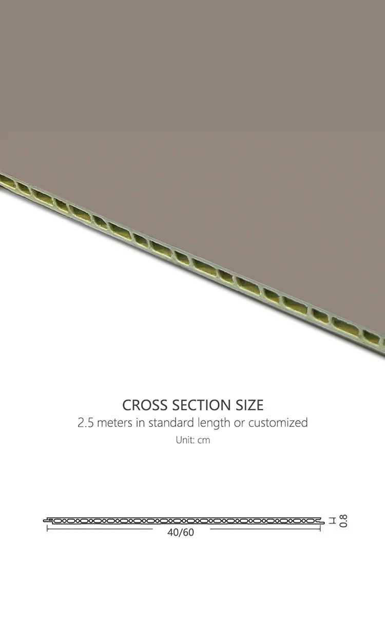 Interior Wall Decoration Bamboo Fiber Wps Wall Panel Comfortable ...