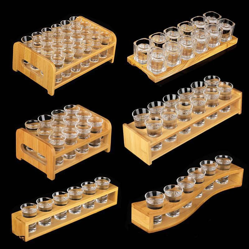 Custom 24 Holes 0.5oz/15ml Acrylic Clear Mini Shot Glass Display Stand ...