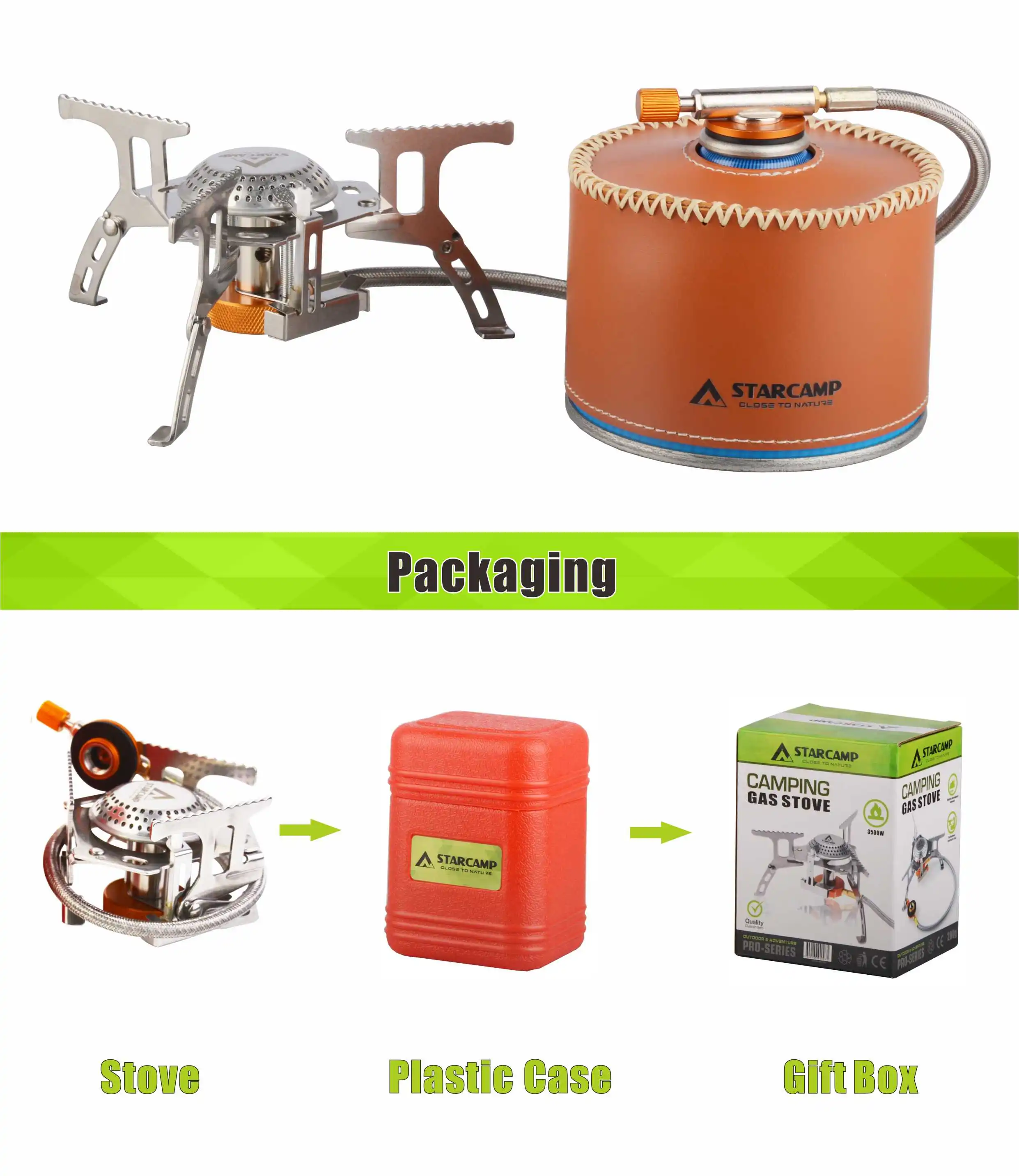 STARCAMP Outdoor Gas Stove - Portable, Foldable & Efficient