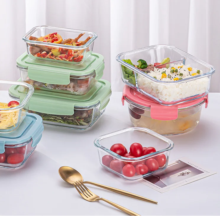 Glass Kitchenware Heat Resistant Tempered Glass Bowl For Microwave Oven ...