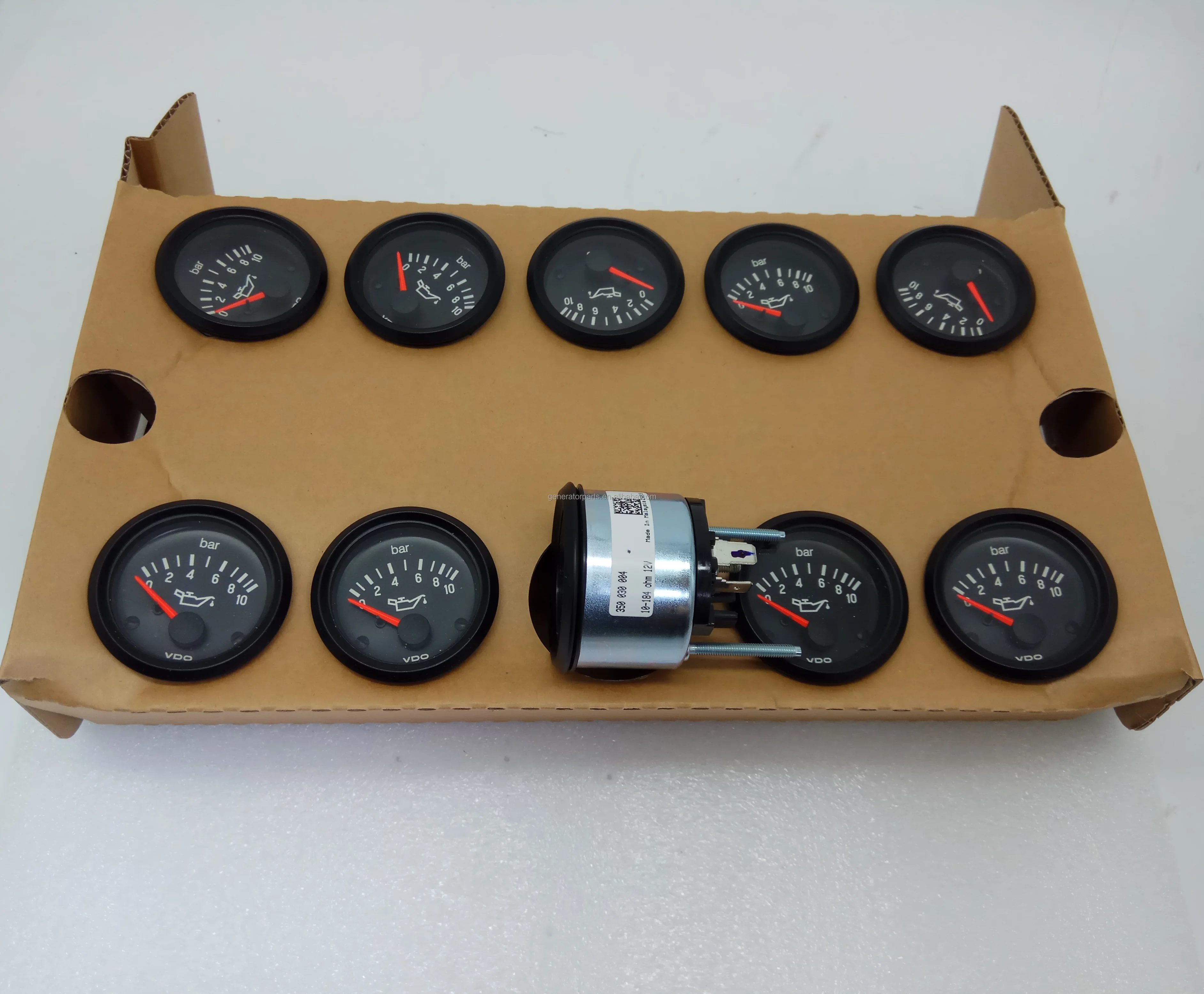 Genuine VDO Gauge 35003004 - Oil Pressure 0-10bar 52mm 12v