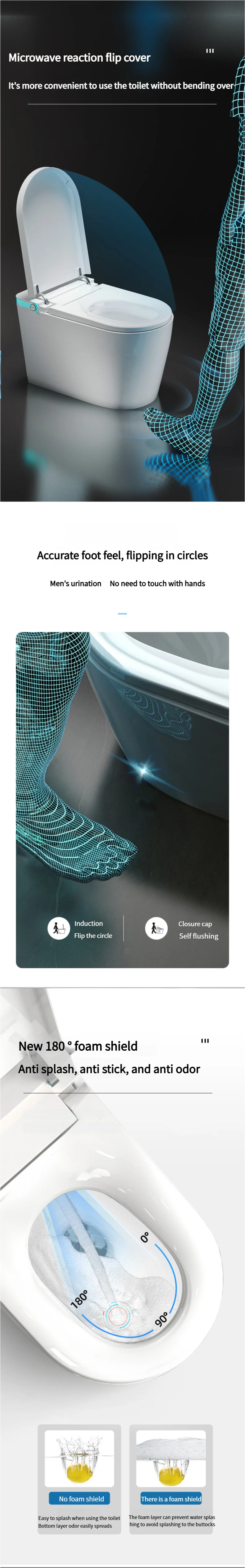 Smart Toilet with Remote Control - Modern & Automatic Bidet