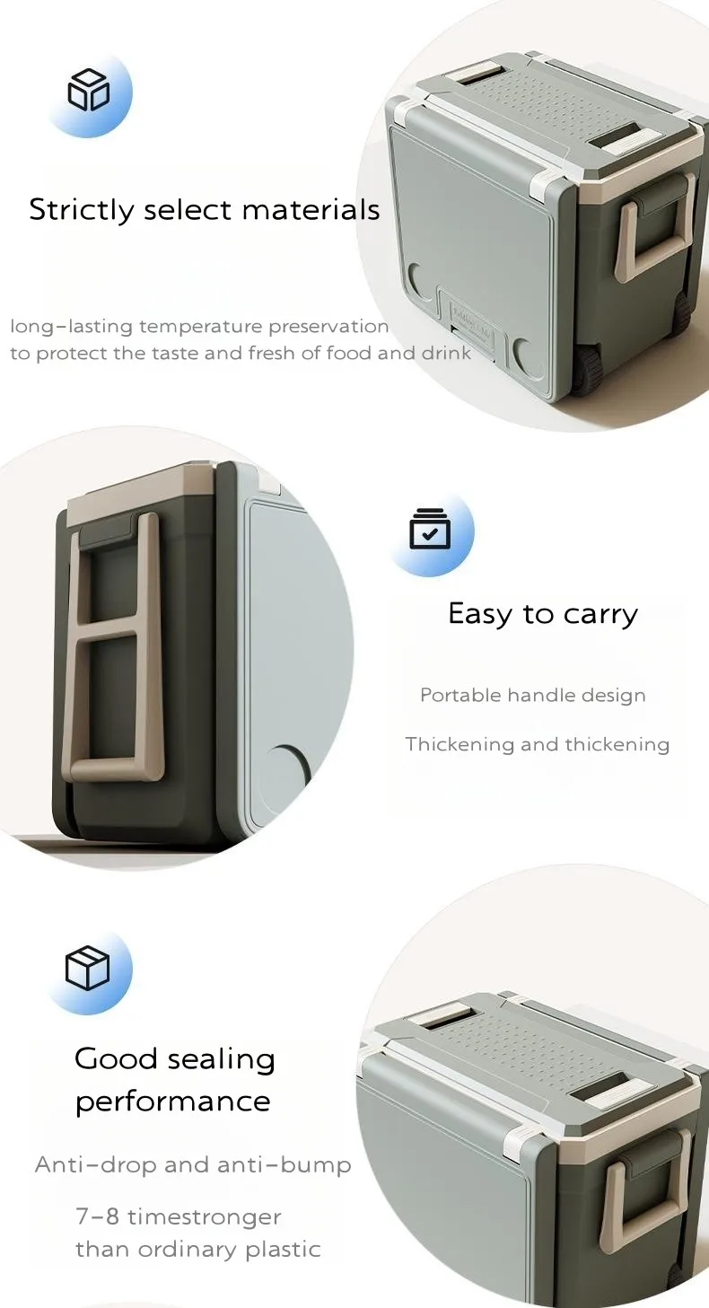 32l Multifunctional Foldable Cooler Box With Table And Chairs Portable ...