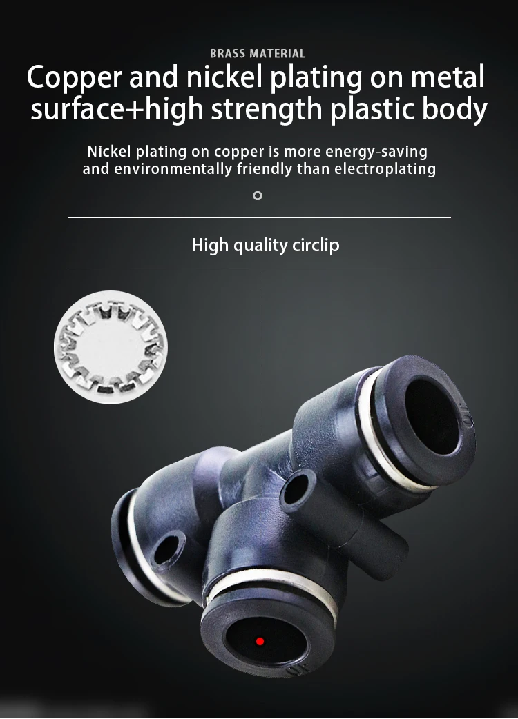 Plastic Quick Connect Pneumatic Fittings - Reliable & Durable