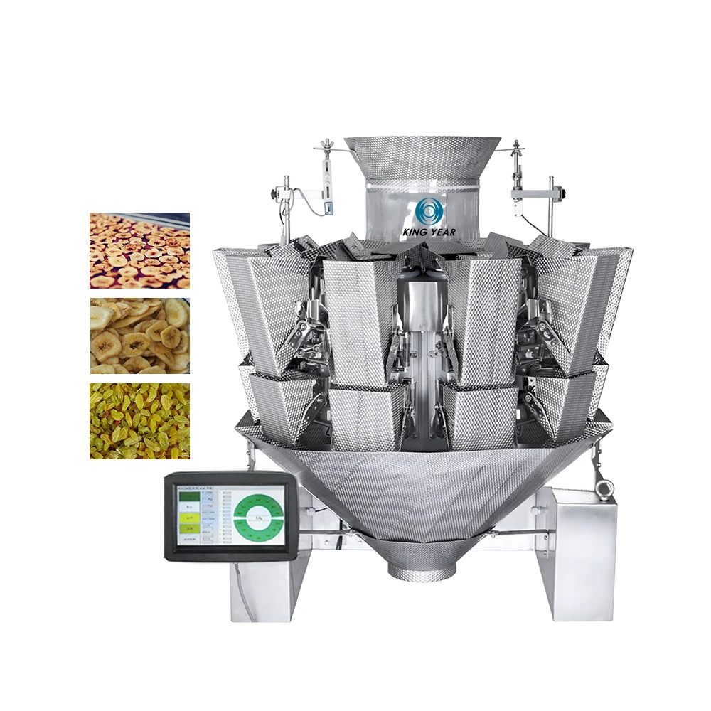 10 heads combination multihead weigher machine for packaging potato ...