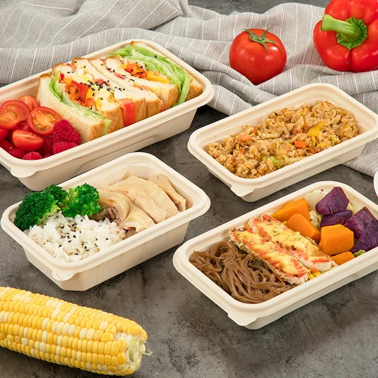 Compostable Biodegradable Envase Sugarcane Clamshell Disposable Sugar ...