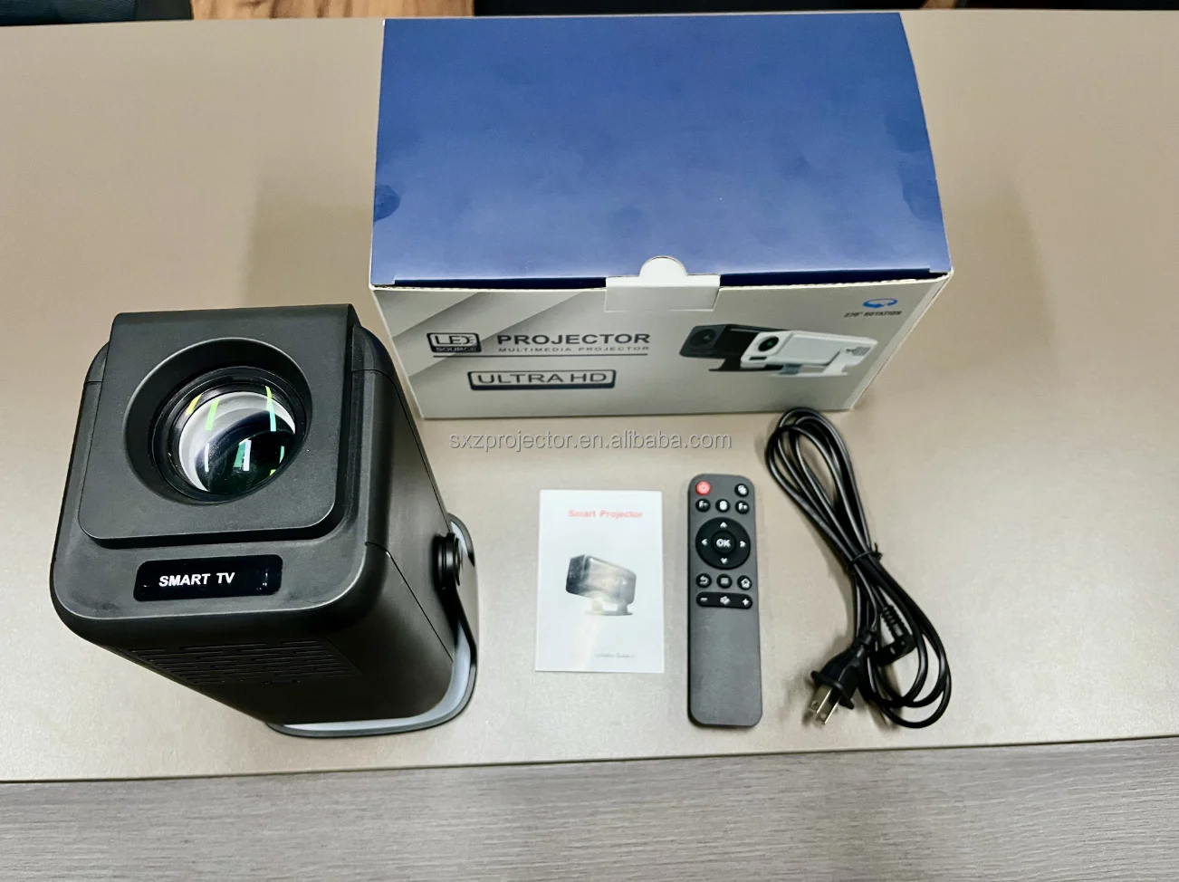 SXZ V1 Pro Portable Projector - 1080P, 300ANSI, Auto Focus