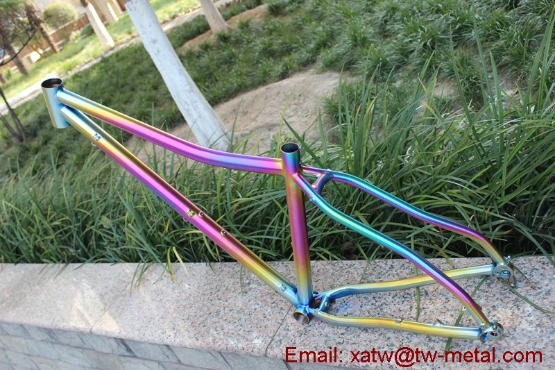 Rainbow Titanium Mountain Bike Frames 27.5er Titanium MTB Bicycle ...