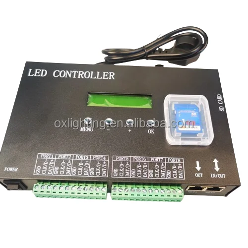 H807SA LED Controller - 8x1024 Ports, 8192 Pixels SPI DMX