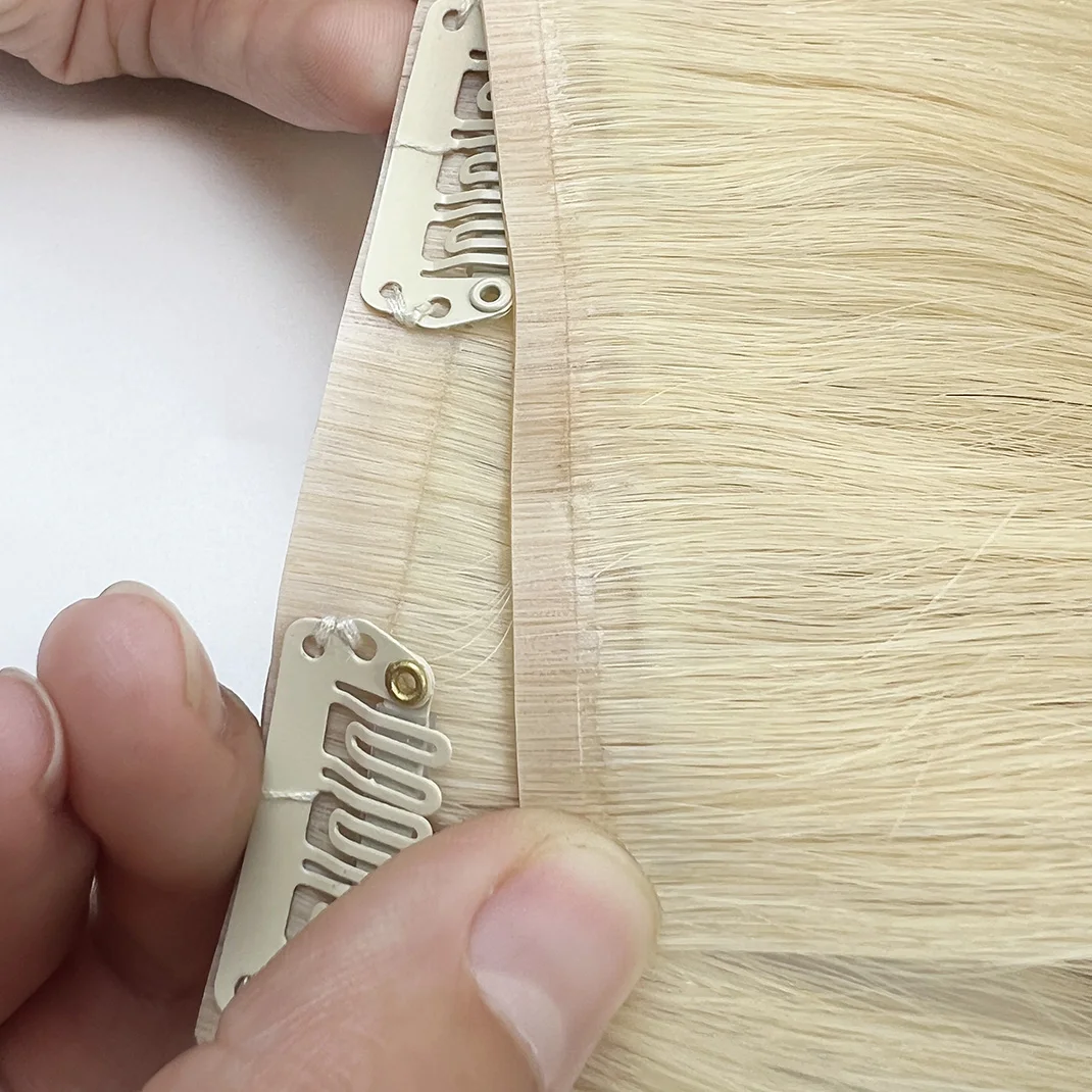 Invisible Clip-Ins - Seamless 100% Remy Human Hair Extensions