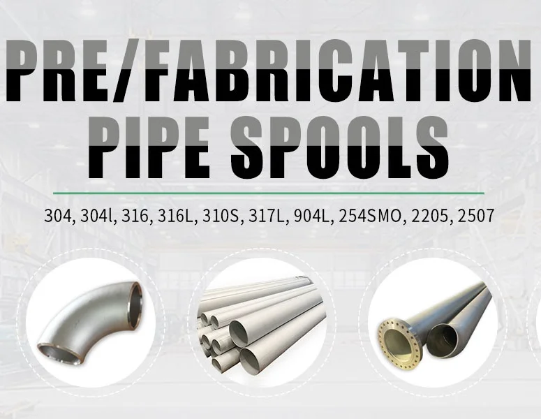 3" Inch Sus 317l Tubing Spools Pipe Spool Suppliers Flanged Elbow ...
