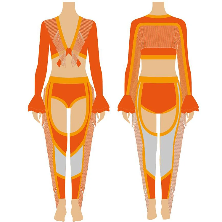 Custom Sequin Fringe Dancewear Majorette Leotard Costume Majorette ...