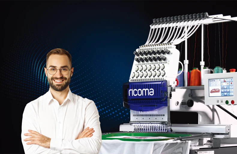 Ricoma Custom Embroidery Machine TC-7S - Single Head