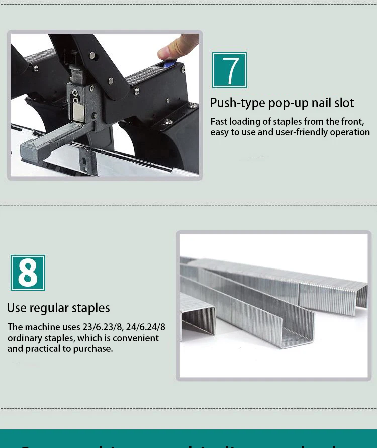 Double-head Horse-Riding Stapler - Heavy-Duty Manual Stapler