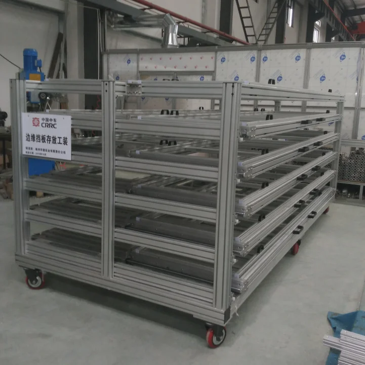 Aluminium Profile Storage Rack - Multi-Level Pallet Display Shelf