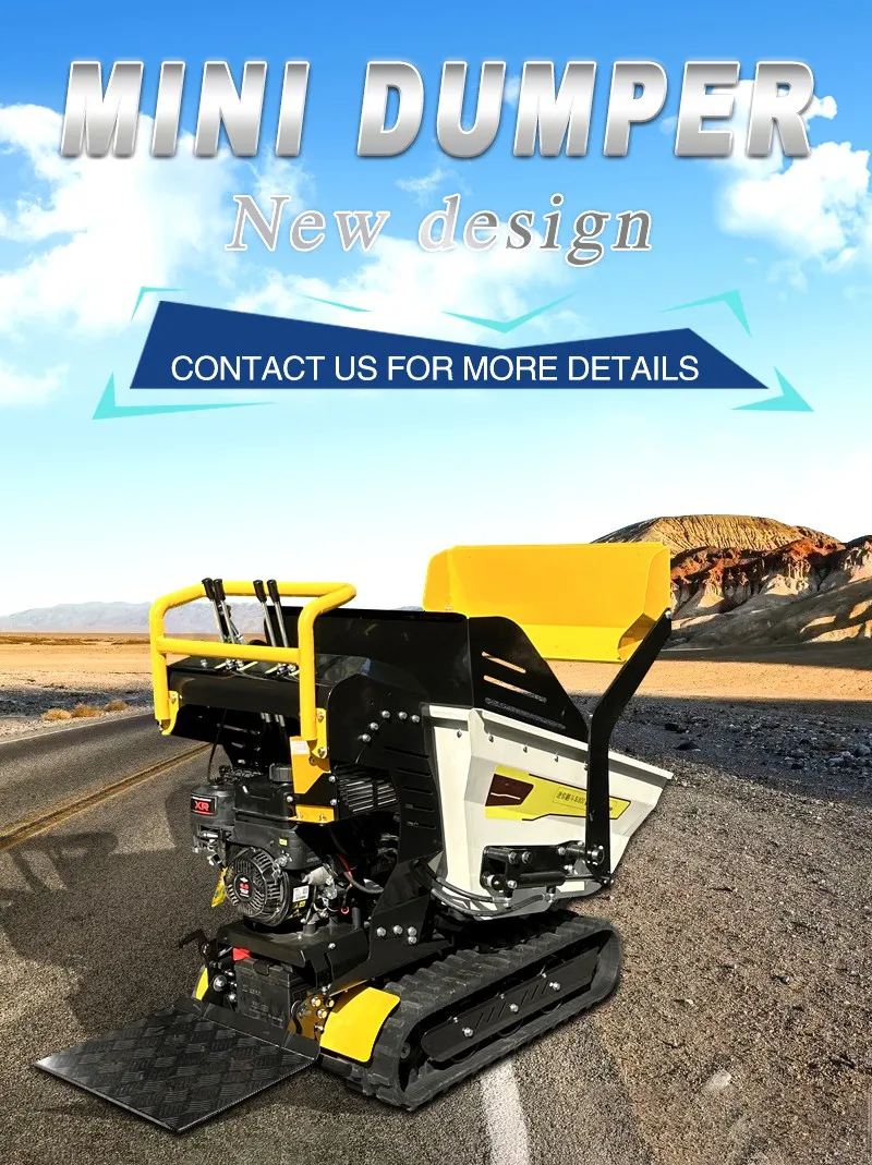 500kgs Epa Small Track Dumper Euro V Engine Garden Hydraulic Mini ...