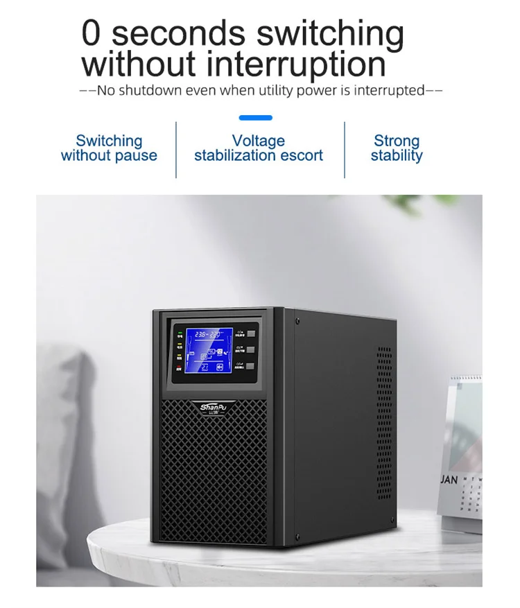 1kva 900W UPS Uninterruptible Power Supply Online High Frequency Power ...