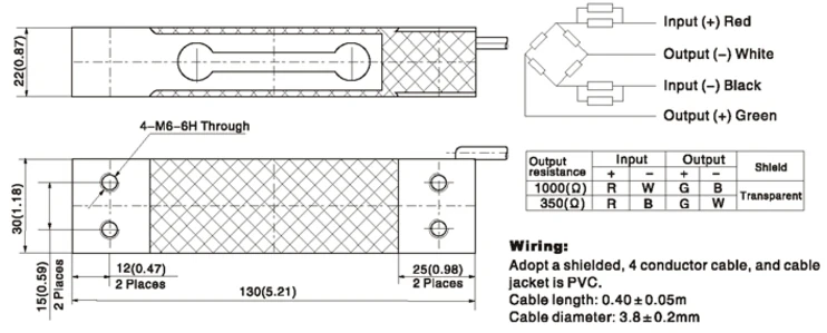 4 Wire Load Cell Connection Low Profile 100kg Load-cell Platform ...