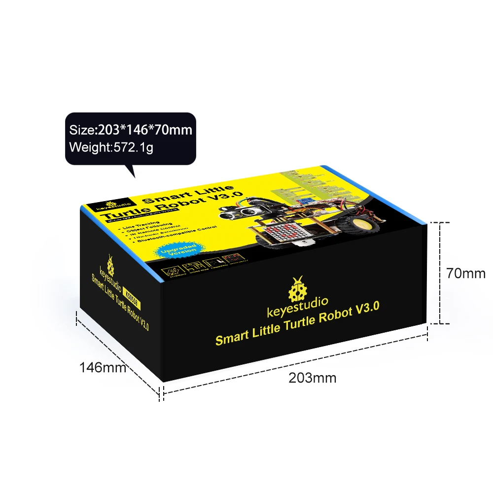 Keyestudio Smart Little Turtle Robot V3.0 for Arduino