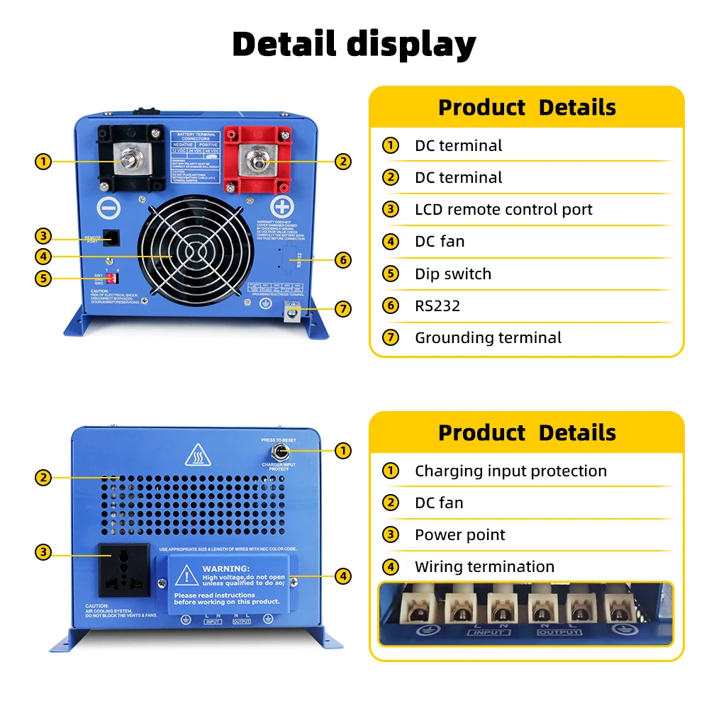 3000W Combination Inverter Charger - Reliable Power Solutions