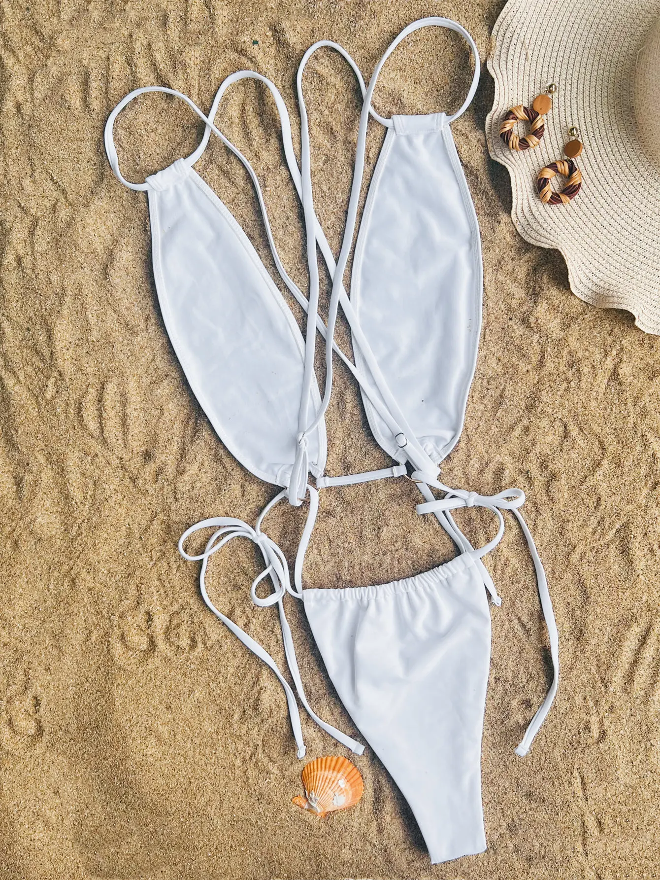 Extreme Sexy Micro Thong Bikini Swimwear Lace up High Cut One Piece ...