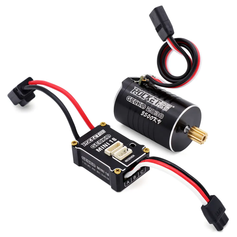 NEWEST SURPASS Rocket-RC GECKO 2030 and MINI 18 ESC Sensored Brushless ...