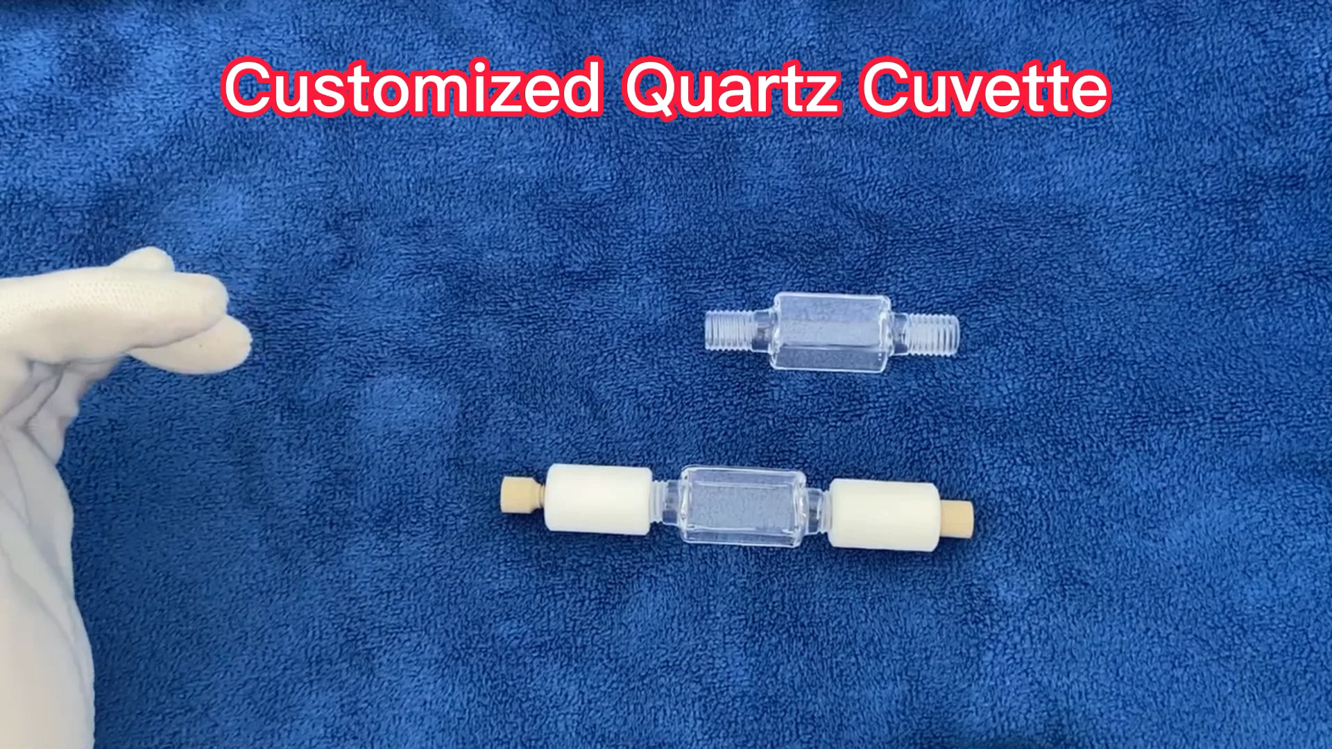 High Purity Transparent Quartz Cuvette Flow Cell Cuvette For Micro ...