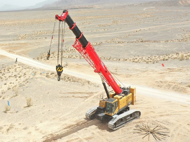 150 Ton Mobile Hydraulic Crawler Crane Scc1500e With Accessories In ...