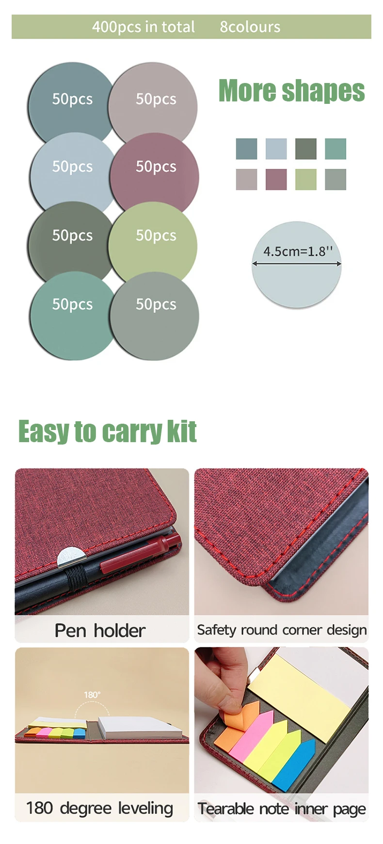 S3300 Custom 3x3'' Paper Sticky Notes - Colorful & Versatile