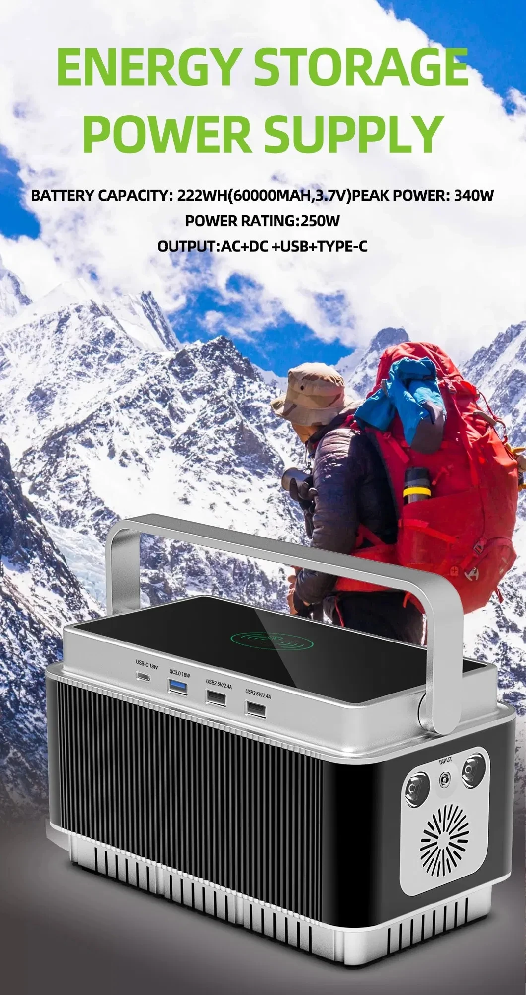 Portable Battery Energy Storage 2000w Portable Energy Storage Power ...