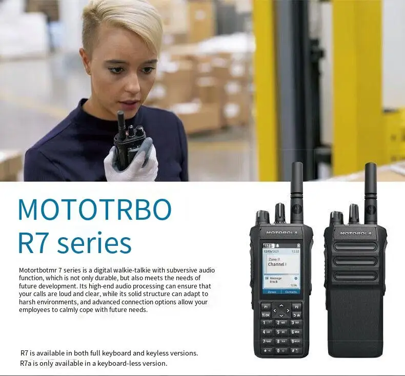Motorola R7 DMR Radio - Clear Sound and Long Battery Life