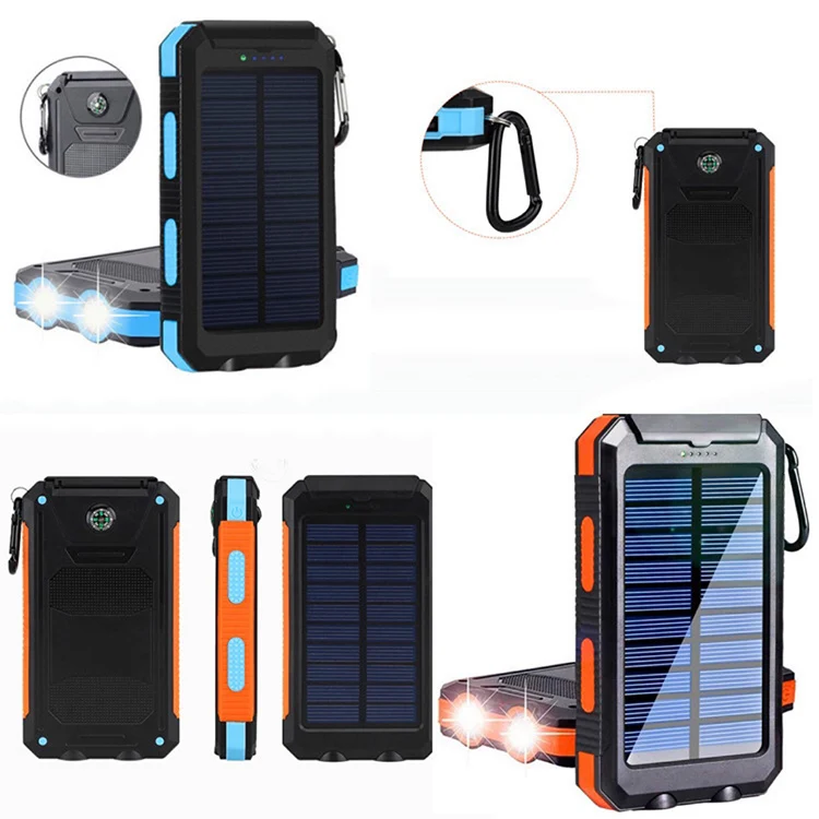 20000 Mah Waterproof Security Portable Charger Solar Panel Dual Usb ...