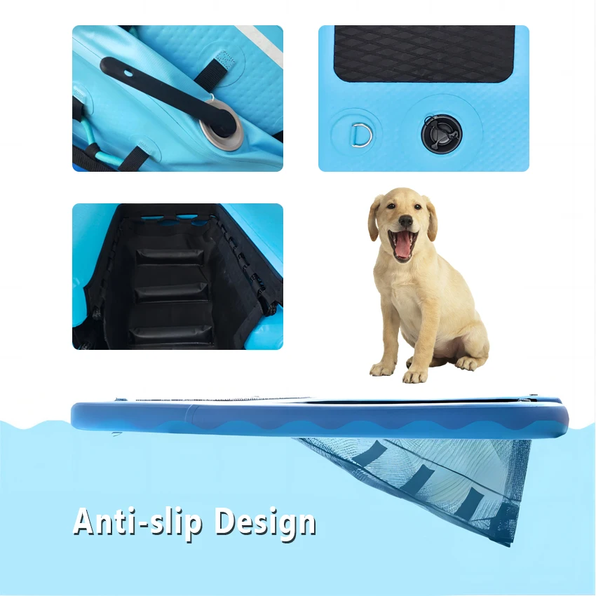 Floating Water Play Inflatable Dog Ramp Boat Ladder Pool Pup Water ...