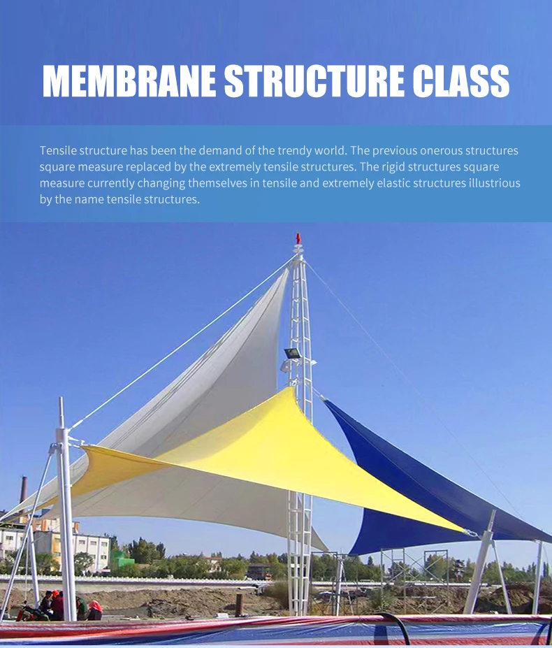 Durable Outdoor Canopy Shade - Tensile Membrane Structure