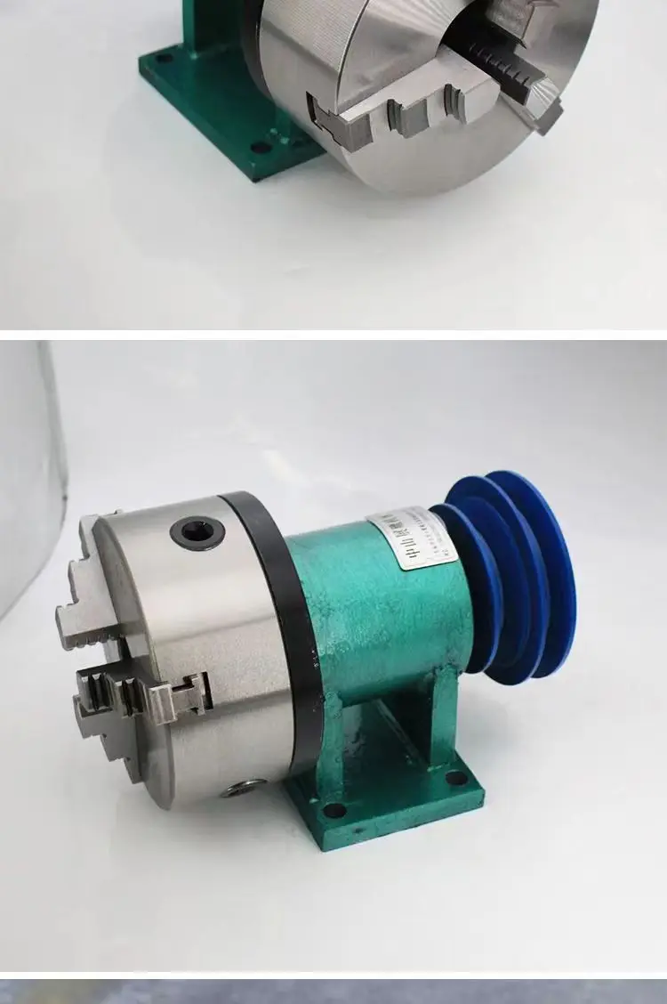 160type/belt Drive Lathe Spindle with 3 Jaw Chuck Power Head