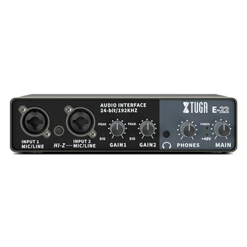 2022 New Professional 2channels 24bit 192hkz Audio Interface And Usb ...