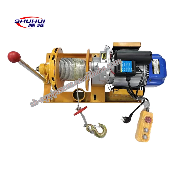 Multifunctional KCD ElectricWire Rope Winch 750kg-1500kg Capacity ...