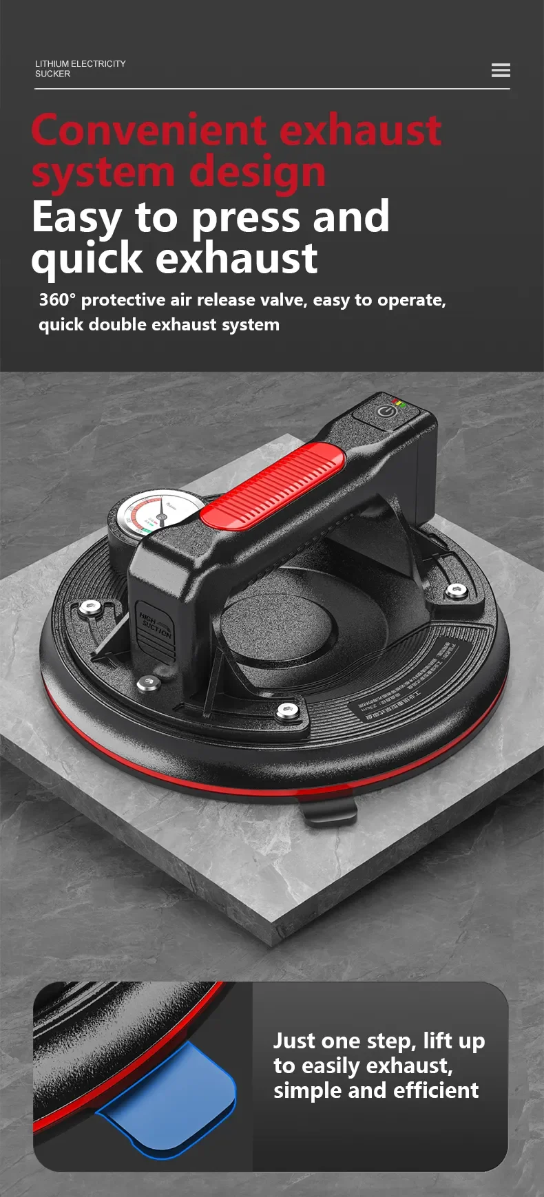 Vacuum Professional Moving Glass Electric Suction Cup Lifter Machine ...