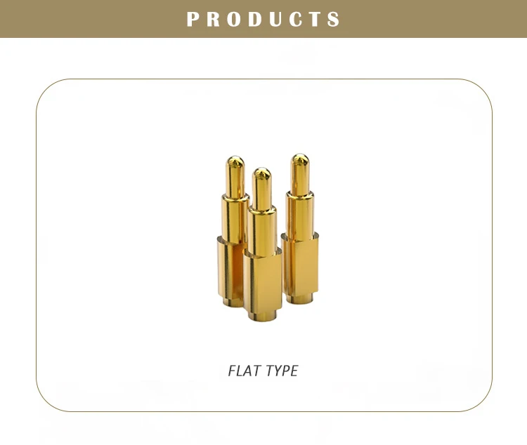 Professional Customizable Spring Loaded Connector Pogo Pin Flat Type ...