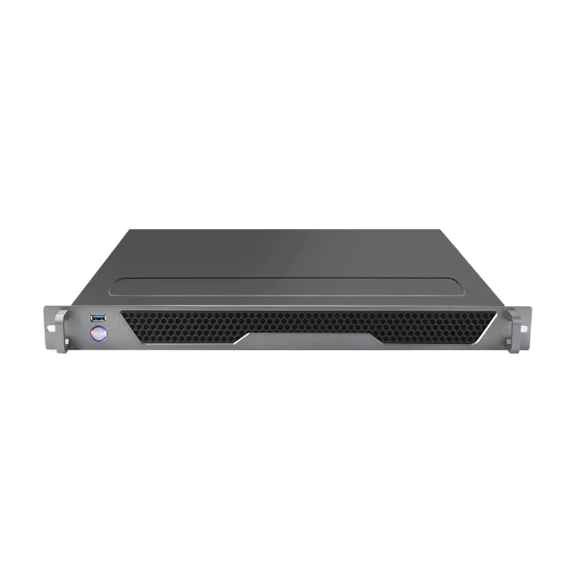 Aluminum Panel 19inch 1U Rackmount Server Chassis for AI