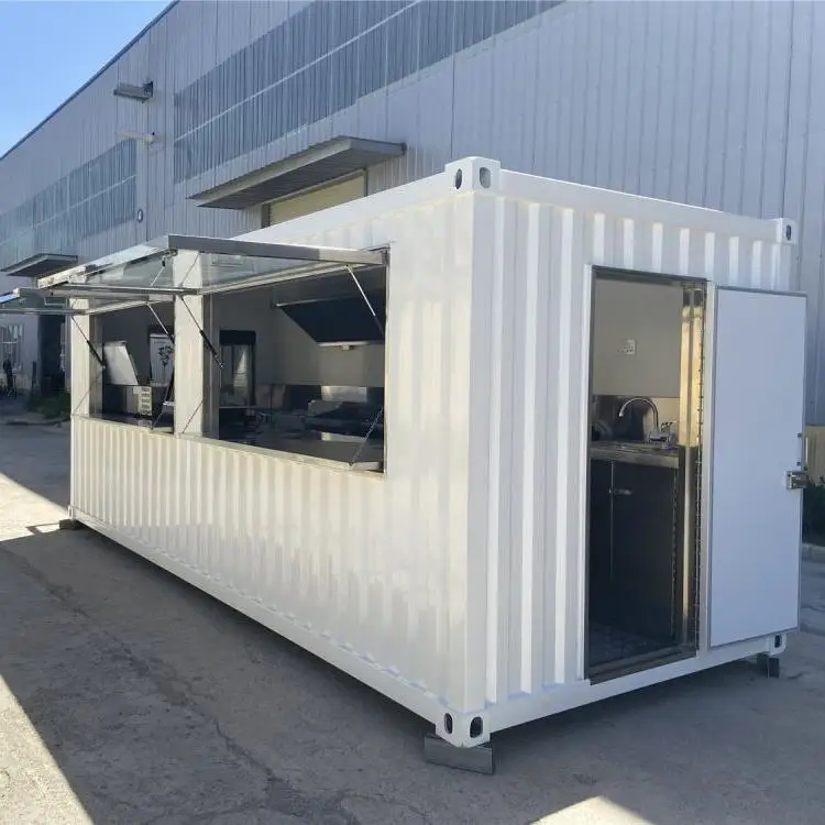 20ft Kitchen Cafe Container Coffee Shop With Low Cost Prefab 10ft ...