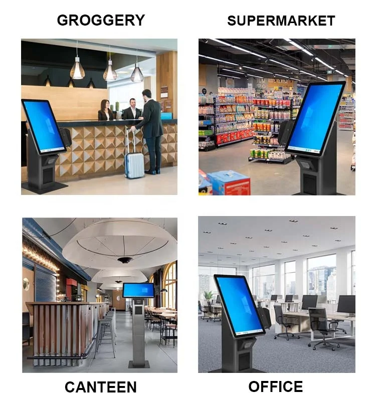 WENJIE Self-Service Restaurant Ordering Kiosk 15.6 21.5 24 32 Inch ...