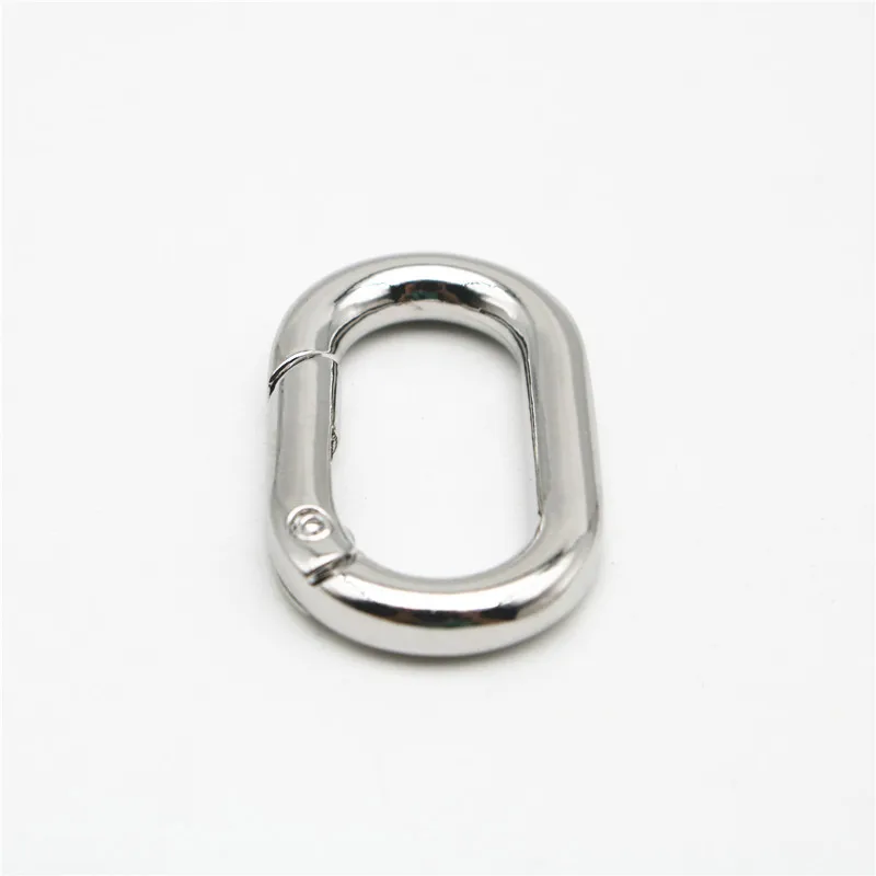 Metal Oval Ring Spring Clasps Openable Carabiner Keychain Bag Clips ...