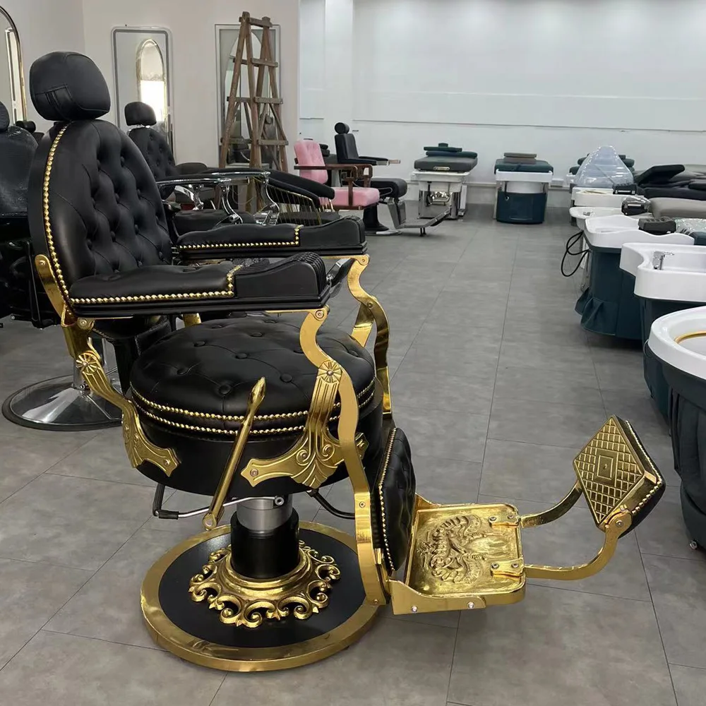 Yapin Professional Antique Barber Chair - Vintage Style