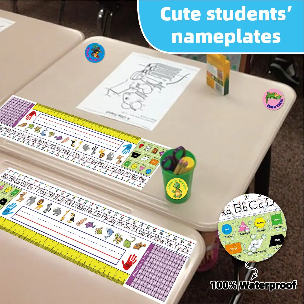 For Students 36 Pcs Desk Name Tags Multipurpose Manuscript Name Plates ...