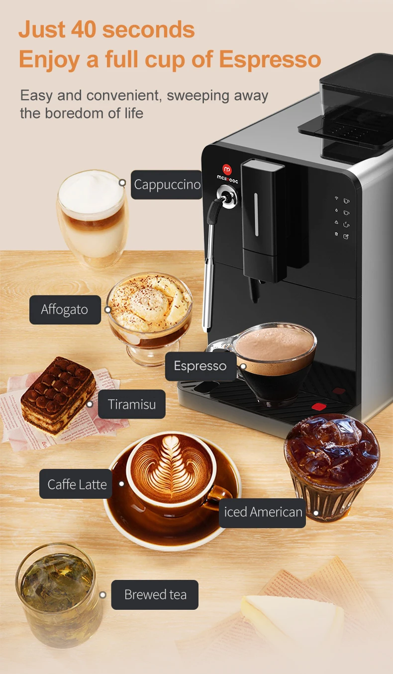 220V Smart Home Electric Espresso Machine - Fully Automatic