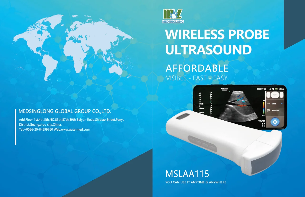 192 Elements Wireless Echo Probe - MSL Ecografo Convex Array Probe