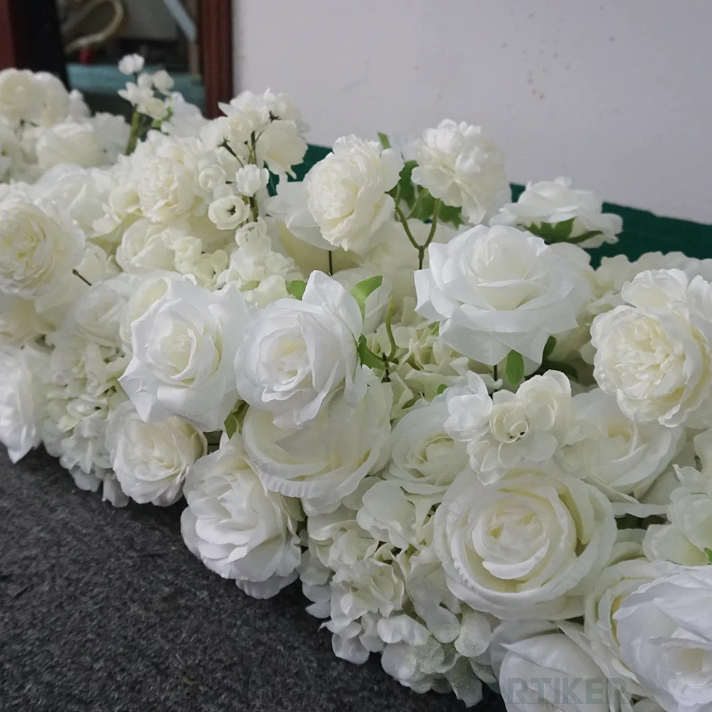 Flower Runner For Background Silk Flowers Artificial White Flower ...